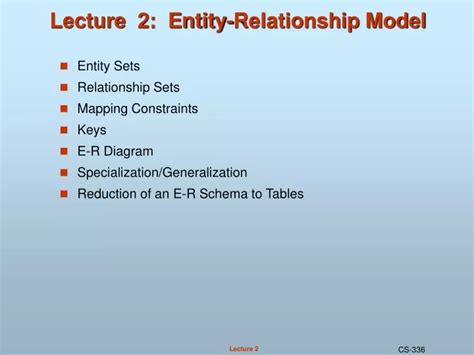 PPT Lecture Entity Relationship Model PowerPoint Presentation Free Download ID