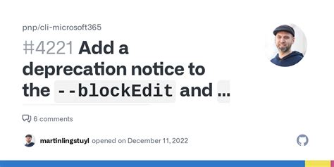 Add A Deprecation Notice To The ` Blockedit` And ` Blockdelete