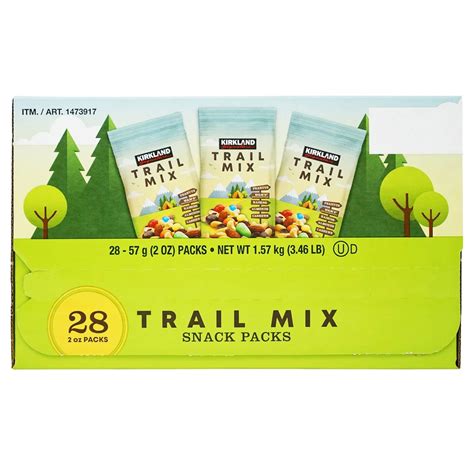 Kirkland Signature Trail Mix Snack Packs 2 Oz 28 Count Costco