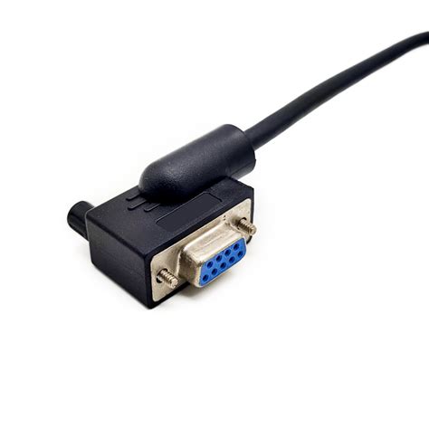Right Angle Single Ended Serial Cable 1 Meter Db9 Female