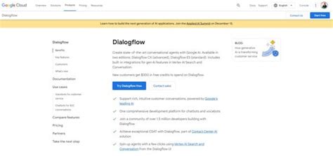 Dialogflow Review Key Features And Pricing