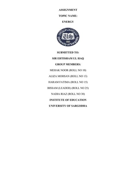Energy Chapter 7 General Science 9th 10th Pdf