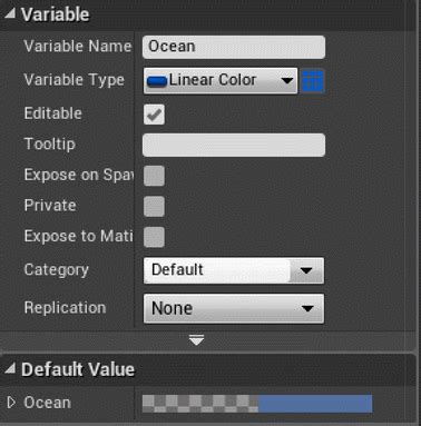 Creating A Colour Parameter In Blueprint Download Scientific Diagram