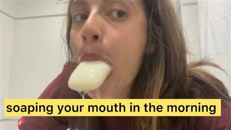 Soaping Mouth In The Morning Julijulibb Clips4sale