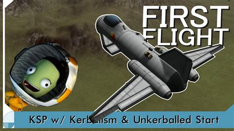 First Flight Ksp Modded Career Youtube