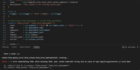 update terraform helm chart module to use v0 13 7 terraform · issue 34