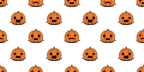 호박 할로윈 원활한 패턴 벡터 유령 만화 타일 배경 일러스트 반복 벽지 선물 포장지 스카프 고립 된 기호 아이콘 낙서 디자인