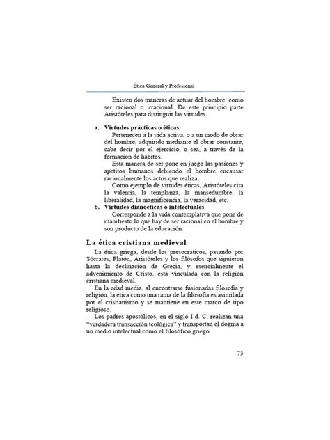 Sinopsis De La Historia De La Etica Medieval Pdf Virtud Tomás De
