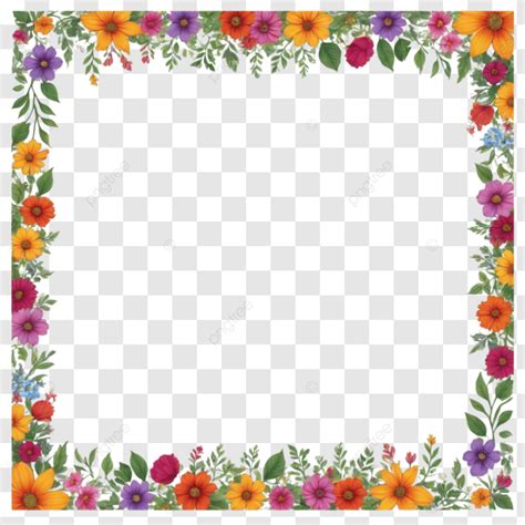 액자 그림 꽃 테두리 액자 그림 꽃 테두리 꽃 테두리 국경 Png 일러스트 및 이미지 에 대한 무료 다운로드 Pngtree