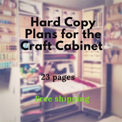 Wood Working Plans For Craft Cabinet With Folding Table Woodworking