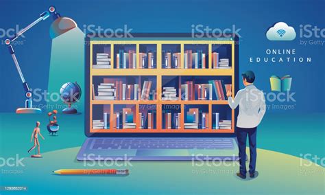 노트북 웹 사이트 배경에서 전 세계적으로 학습 하는 온라인 교육 응용 프로그램 사회적 거리 컨셉 북 강의 연필 교실 교육 과정