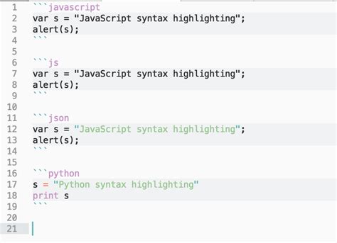 javascript language highlighting not working · issue 64 · facelessuser