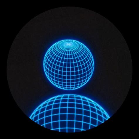 creative profile picture with glowing globes