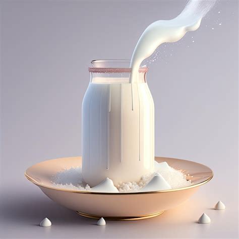 Premium Ai Image Milk Splash