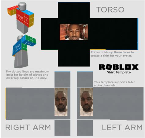 Roblox Shirt Template Size