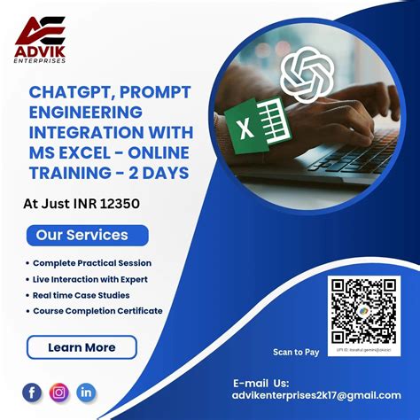 Ai Chatgpt Excel Onlinetrainings Everyone Registernow Linkedin Rahul Shrivastava