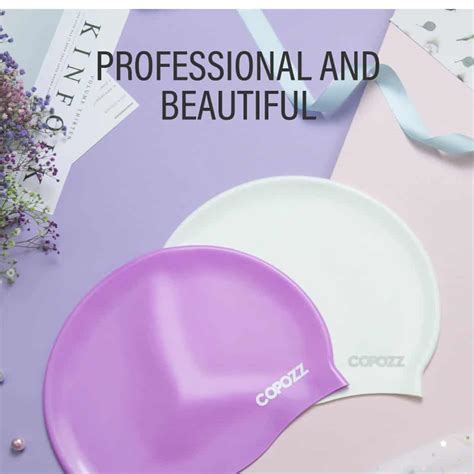 D Waterproof Silicone Swim Cap For Long Hair Borkut