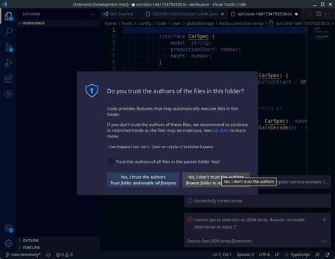 How To Disable Workspace Trust In Vscode Test Stack Overflow