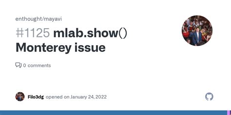 mlab show monterey issue · issue 1125 · enthought mayavi · github