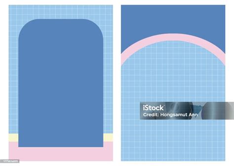 Abstract And Simple Card Design Cute Template Stock Illustration