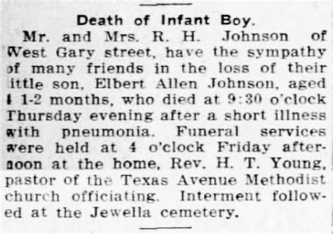 Elbert Allen Johnson 1913 1913 Find A Grave Memorial