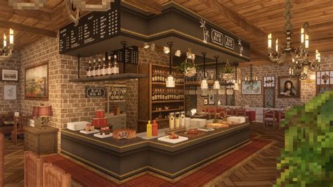 Diner Restaurant Inside Restaurant Layout Minecraft House Designs Minecraft Houses