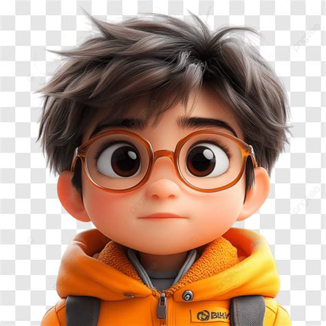 Cartoon Character With Glasses Cartoon Character Glasses Cartoon