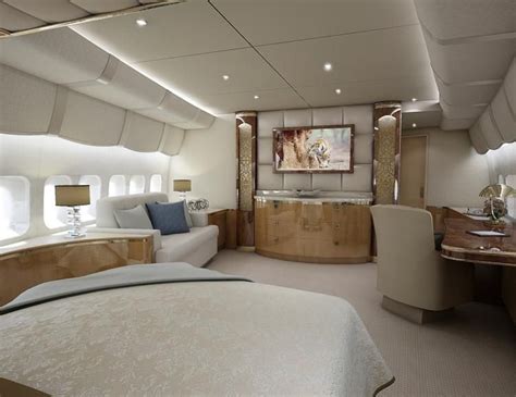 Luxurious Vip Boeing 747 8 Luxury Private Jets Interior Bedroom