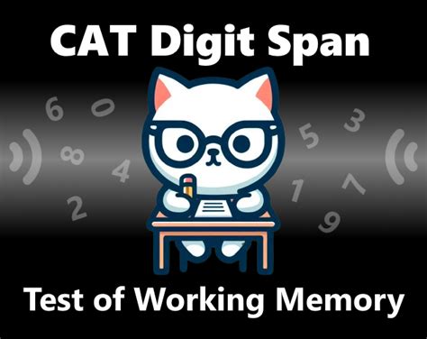Cat Digit Span By Melerecckmanlawler