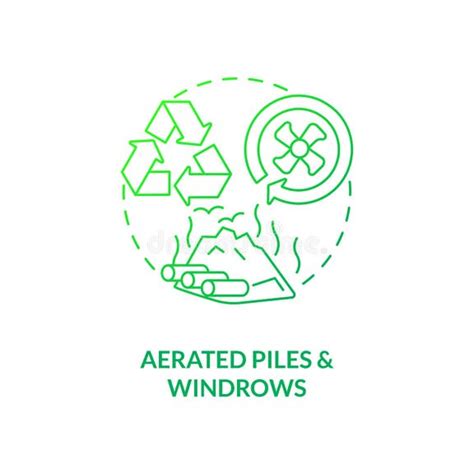 Aerated Piles And Windrows Concept Icon Stock Vector Illustration Of Concept Farm 209618830