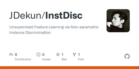 Github Jdekuninstdisc Unsupervised Feature Learning Via Non