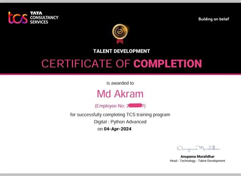 Md Nayeem Akram On Linkedin Advancedpython Tataconsultancyservices