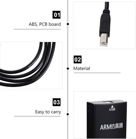 Buy Scicalife USB JTAG Emulator Debugger Programmer V ARM Emulator High Speed Download Black