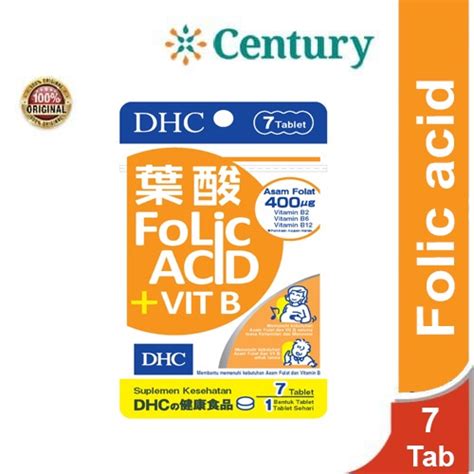 Jual Dhc Folic Acid Vit B 7 Tablet Suplemen Kesehatanasam Folat