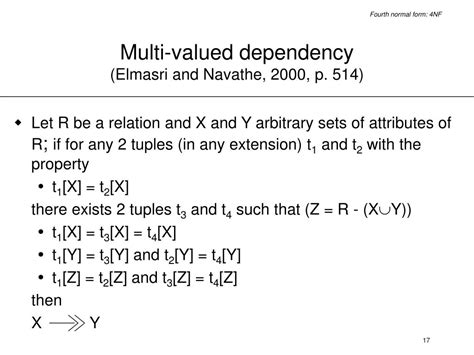 Ppt Fourth Normal Form 4nf Powerpoint Presentation Free Download