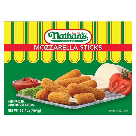 Nathans Famous Mozzarella Sticks Party Size 164 Oz Delivery Or