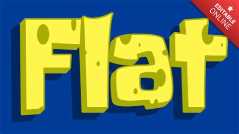 Flat Spongebob Logo Text Effect Generator