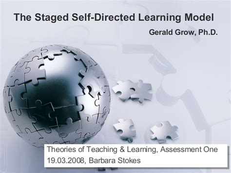 The Staged Self Directed Learning Model By Gerald Grow Phd