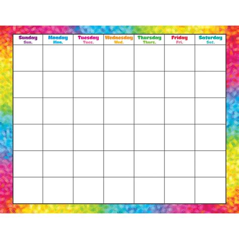 Colorful Monthly Calendar