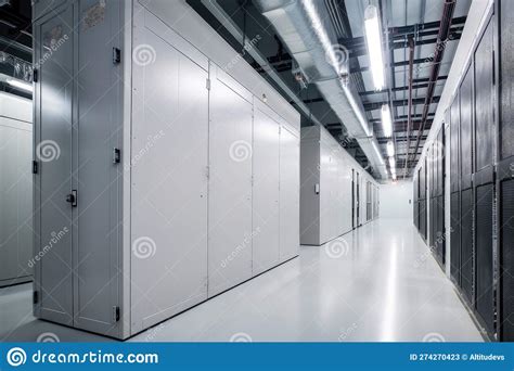 High Tech Storage Data Center With Advanced Security Features And State Of The Art Technology