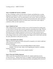 Learning Activity MKTG Pdf Learning Activity MKTG Step