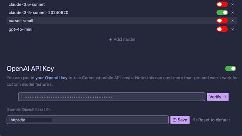 求助:cursor如何绕过官方验证通过api 站使用 Claude 35 开发调优 Linux Do 求助:cursor如何绕过官方验证通过api 站使用 Claude 35 开发调优 Linux Do