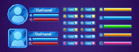 Profile Avatar Ui Element Template Royalty Free Vector Image