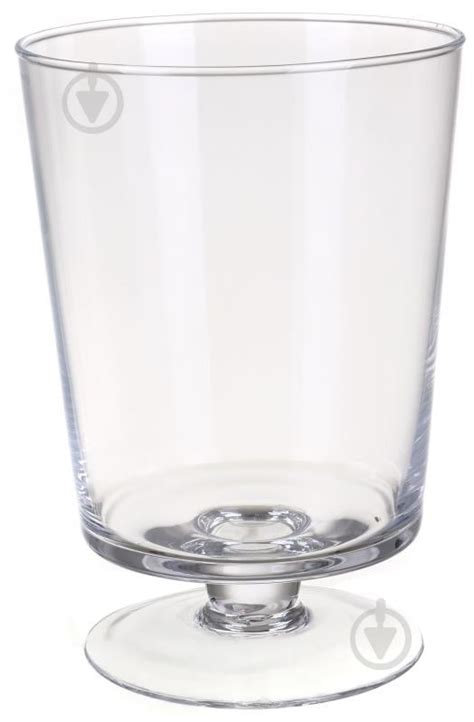 ᐉ Ваза скляна прозора на ніжці H215d150 21 5 см • Краща ціна в Києві Україні • Купити в Епіцентр К