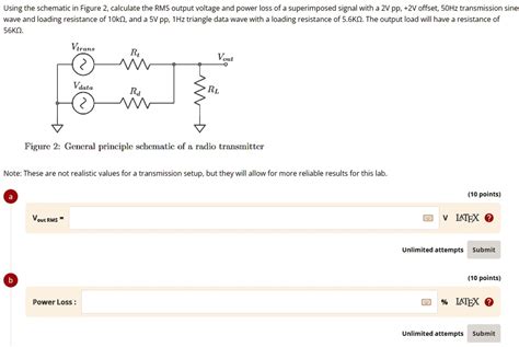 Using The Schematic In Figure 2 Calculate The Rms Output Voltage And Power Loss Of A
