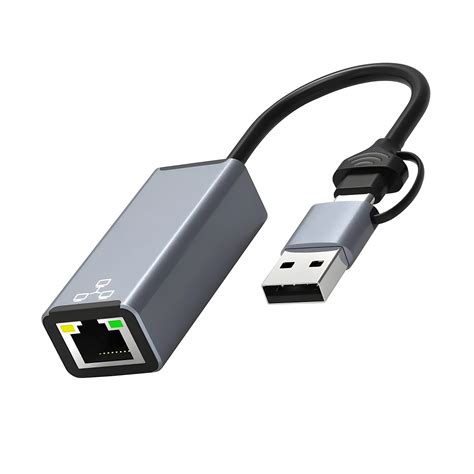 2 In 1 Usb Type C And Usb A To Rj45 Ethernet Adapter Onefiber Id