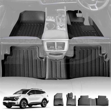 3d All Weather Tpe Floor Mats For Kia Sportage 2021 2024 Customized