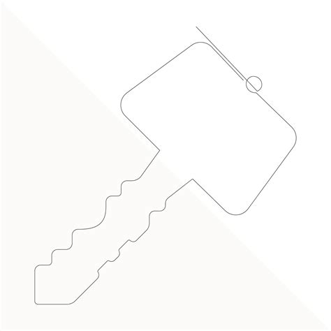 Premium Vector Continuous Single Line Art Of Key House Key Simple Line Drawing Vector Design