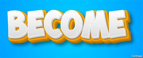 Become Text Effect And Logo Design Word