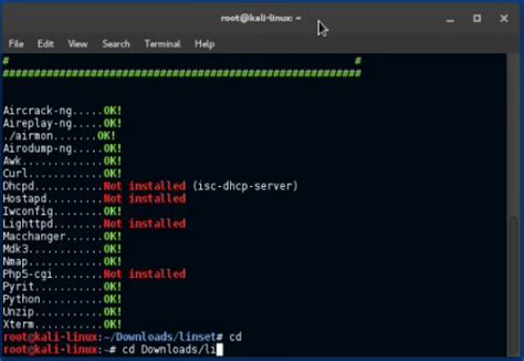 Install Linset Kali Linux Rolling 2016 Learning Hacker